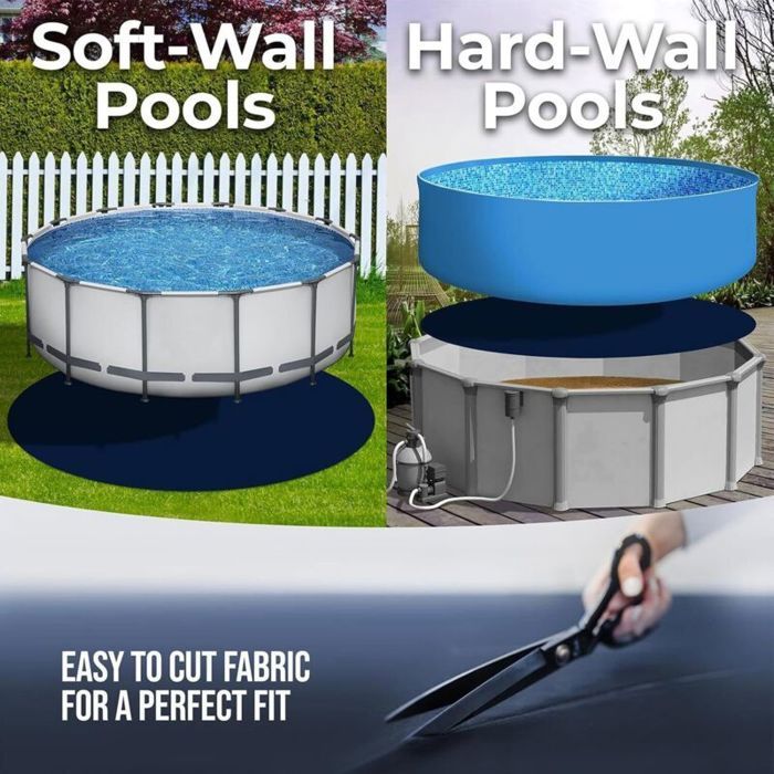 Tapis de sol pour piscine hors sol 4,6 m – Géotextile solide et durable ...