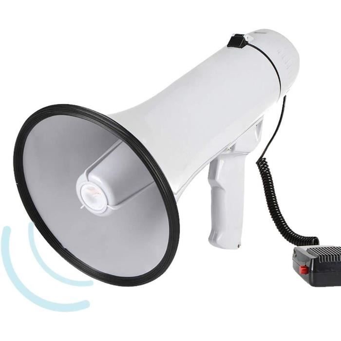Bullhorn de Haut-Parleur mégaphone avec sirène construit Compact,30 ...