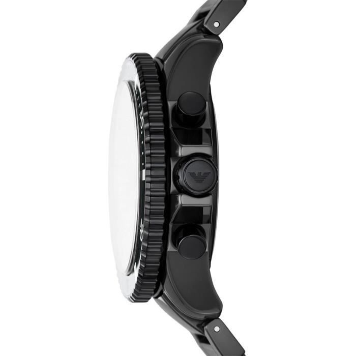 Emporio armani matte black watch store
