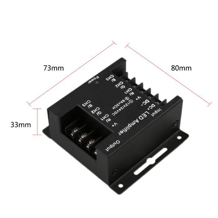 Amplificateur RGB de Signal à Gradation de Lumière Ampèremètre 12v ...