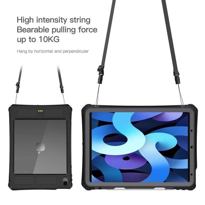 Coque Etanche Anti Choc Redpepper pour iPad, Couleur: Noir, Smartphone ...