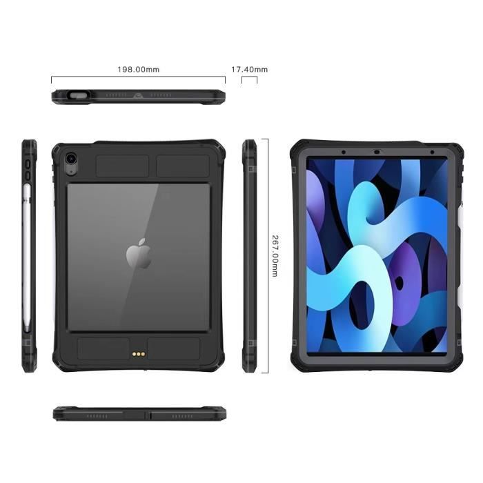 Coque Etanche Anti Choc Redpepper pour iPad, Couleur: Noir, Smartphone ...