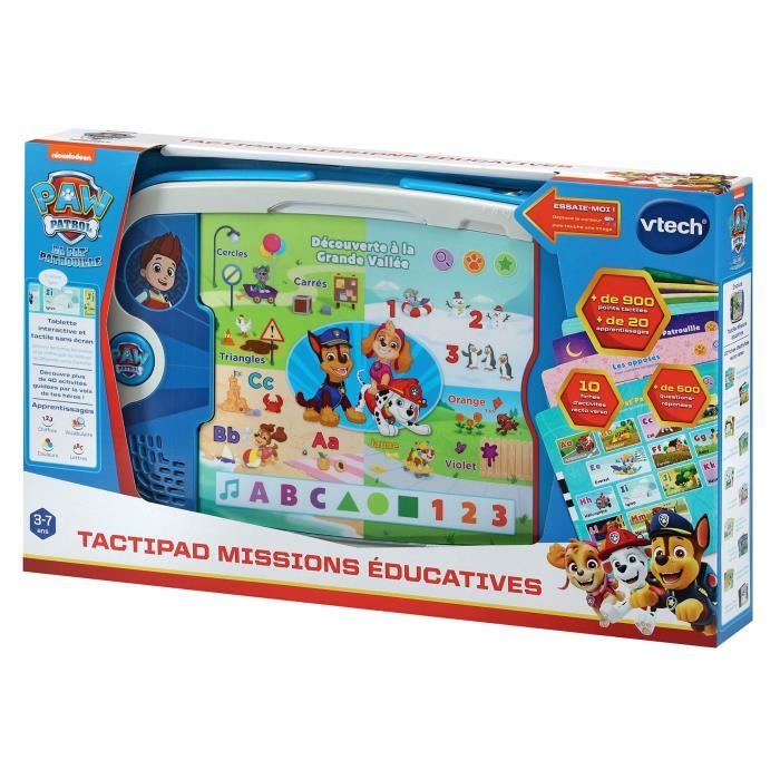 VTECH PAT PATROUILLE - TACTIPAD MISSIONS ÉDUCATIVES - Cdiscount ...