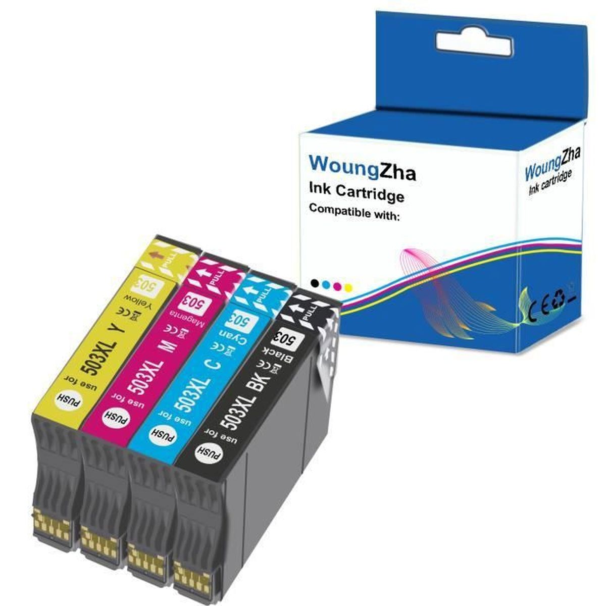 WOUNGZHA 4x 503 XL Compatible Cartouches d'encre Remplacement pour ...