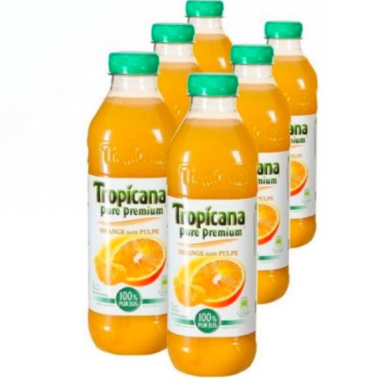 Jus d'Orange sans Pulpe Tropicana 1L/Bouteille 6 bouteilles - Achat ...