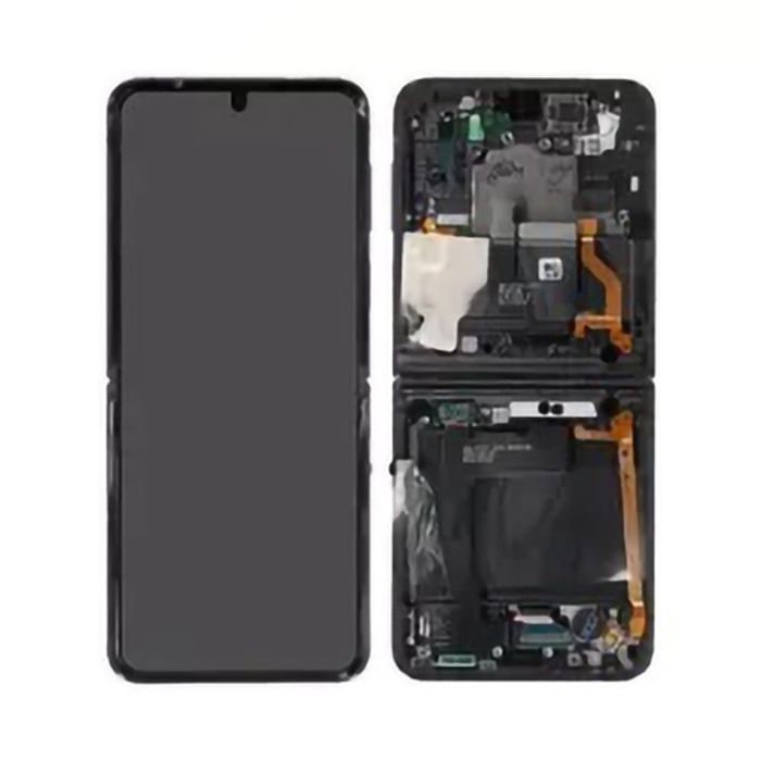 Original Ecran LCD & Vitre tactile Graphite Assemblés Sur Châssis Pour Samsung Galaxy Z Flip 4 ...