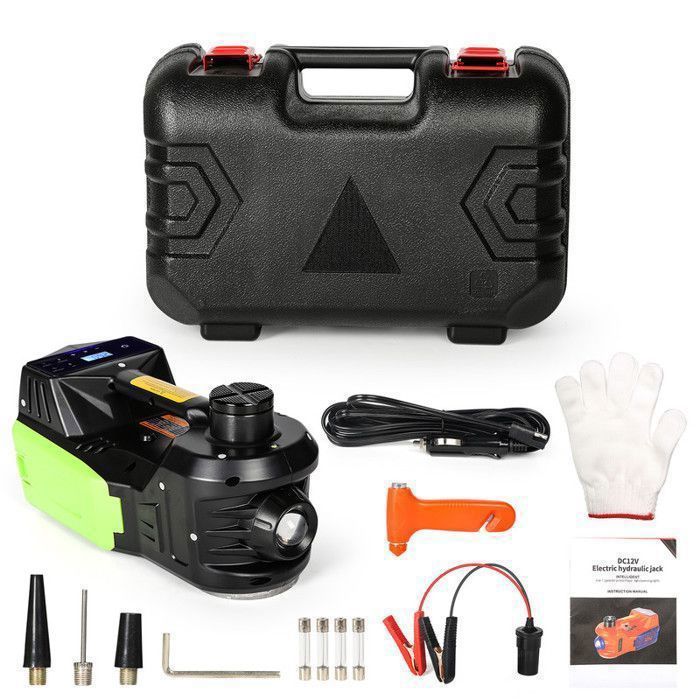 DEWIN Kit de cric de Voiture 4 en 1 12V 5T Support de cric de Voiture ...