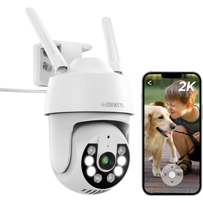DEATTI (Upgrade Version) 2K PTZ Camera Surveillance WiFi exterieure ...