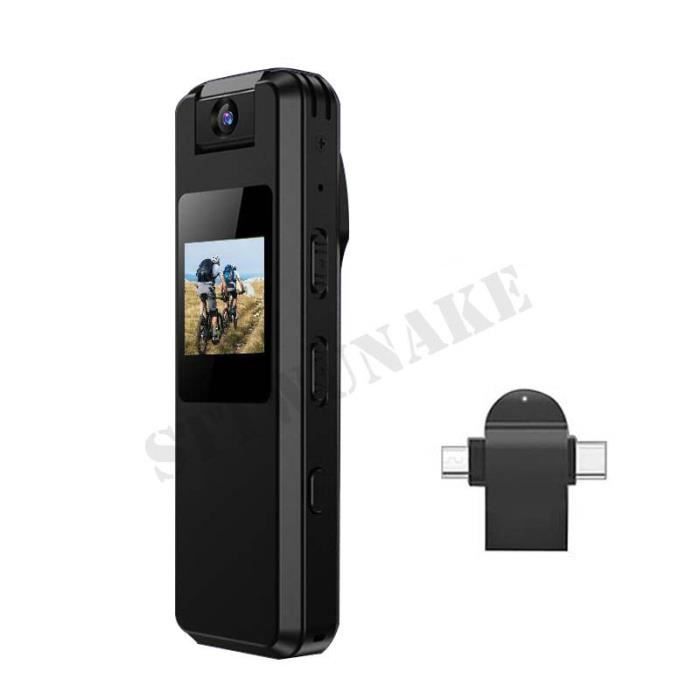 Écran avec OTG 64 Go-Mini caméra 1080P HD professionnelle, enregistreur ...