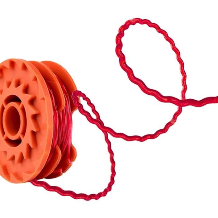 Lot de 6 bobines de fil de rechange pour débroussailleuse Worx WA0007 pour WG105 WG106 WG108 ...