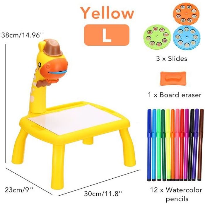 Bureau Enfant Table de Dessin Table Lumineuse Apprendre À Lire Et À ...