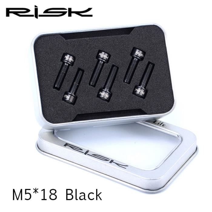 Accessoire vélo,vis à boulon en titane Ti M5 x 18mm m5x20 mm,pour tige ...