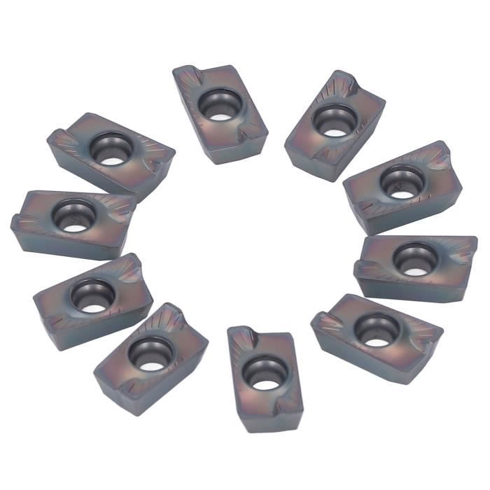Duokon Insertion de tournage 10 pièces tournant Insert tour Cutter carbure lame fraisage CNC Kit ...