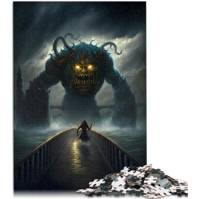 Jigsaw Puzzle Gift Monster Invasion 500 Piece Jigsaw Puzzles For Adults ...