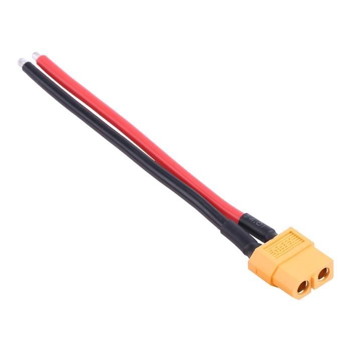 Cble femelle XT60 Adaptateur de Connecteur Mle Femelle XT60 14AWG - ESTINK - Accessoire RC - 2 ...