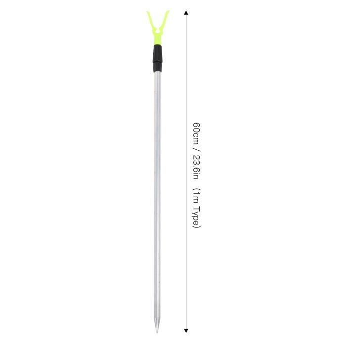 Fishing Rod Holder Pole Bracket Double-End Ground Standing Support ...