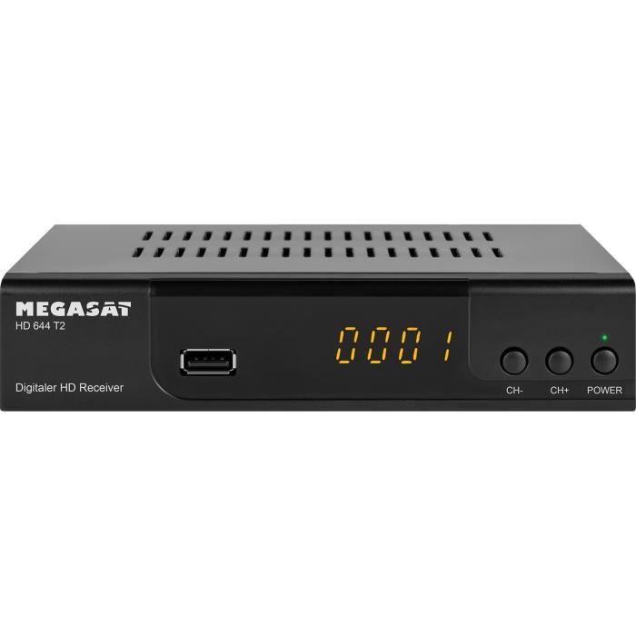 Récepteur HD - MEGASAT - HD 644 T2 - Full HD 1080p - HDMI - USB ...