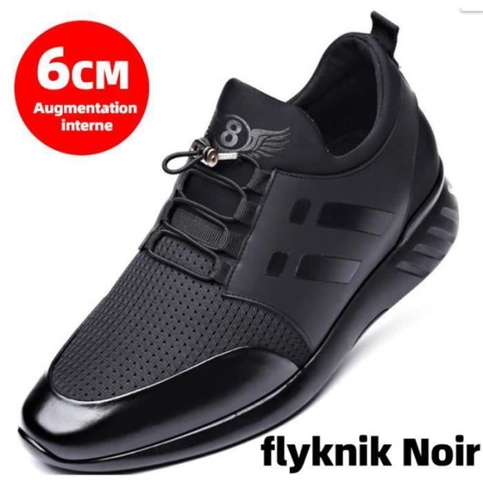 BASKET flyknik noir 6CM baskets sports de plein air casual augmentation ...