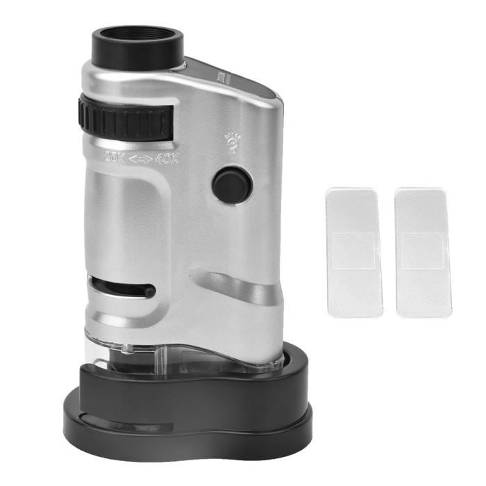 Loupe microscope LED 20-40X pour observation - QIILU - Zoom - Haute ...
