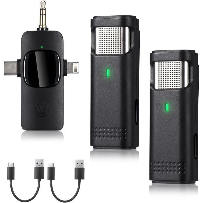 Micro Cravate Sans Fil Pour Caméra-Ios-Android-Pc, Dual Mini ...