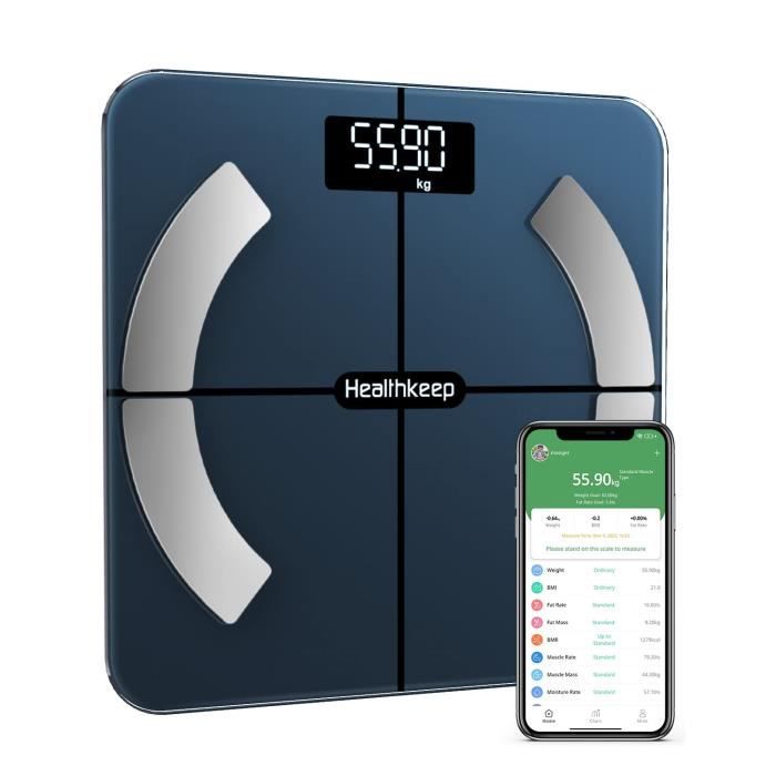 Balance Pese Personne, Balance Connectée Bluetooth Pèse Personne ...