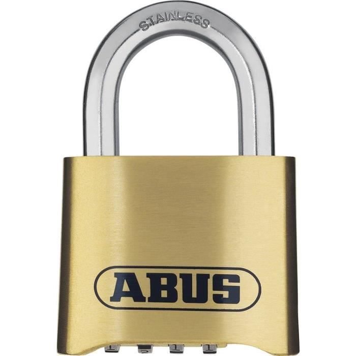 ABUS 180IB-50 Cadenas à combinaison Anse en acier inoxydable (Import ...