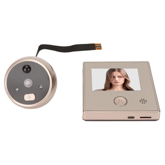 Tbest caméra de sonnette HD 3in Smart Visual Doorbell 160 Degrés Angle ...