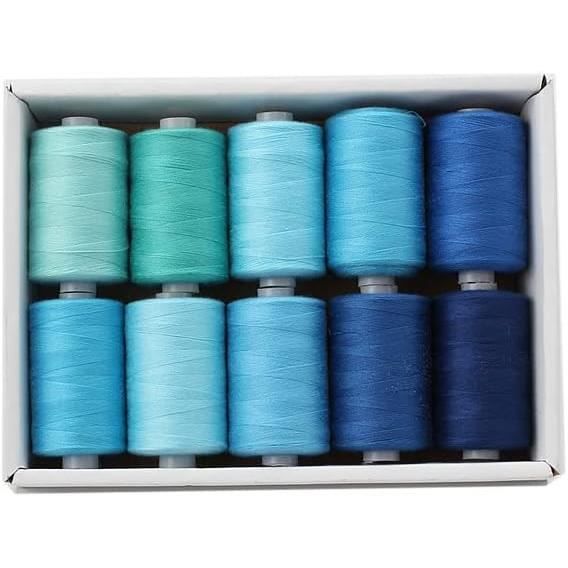 402 Fil À Coudre Pour Machine À Coudre Fil Polyester 10 Couleurs Pour ...