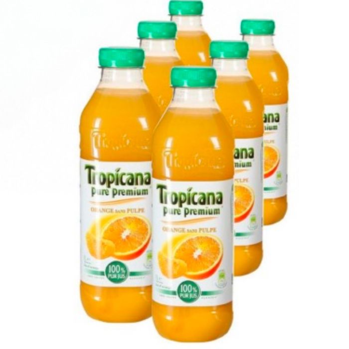 Jus d'Orange sans Pulpe Tropicana 1L/Bouteille 6 bouteilles - Achat ...