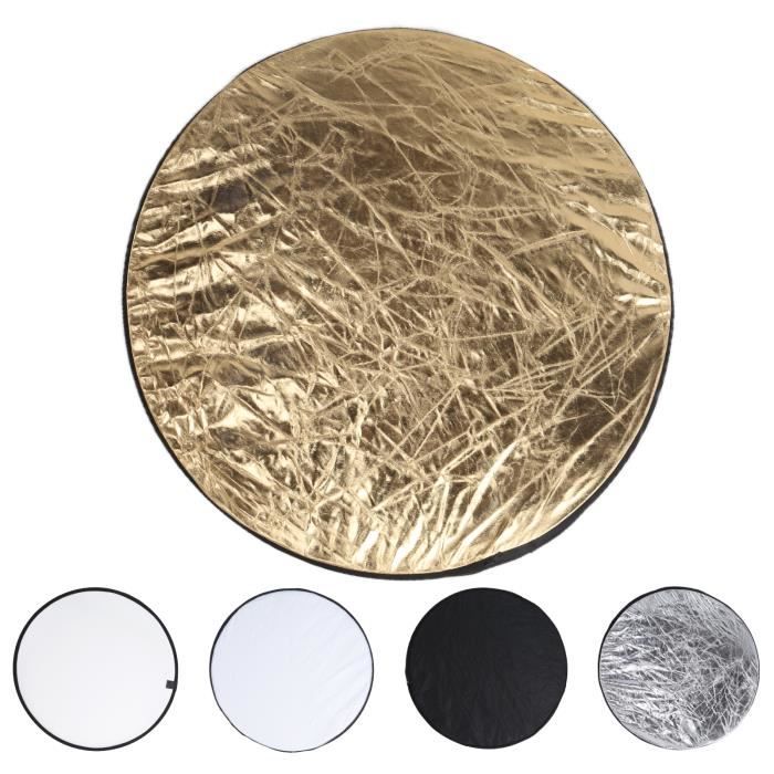 YOSOO Réflecteur rond 60cm Réflecteur rond de 60 cm 5 en 1 réflecteur ...