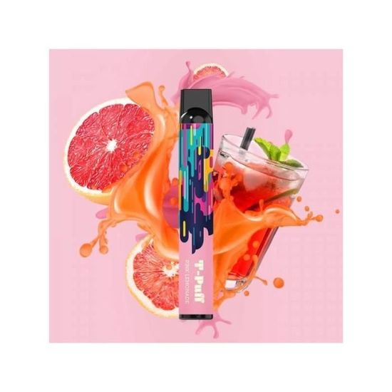 TRIBAL FORCE - 2x T-Puff Mesh 600 Pink Lemonade - Taux nicotine:20mg ...