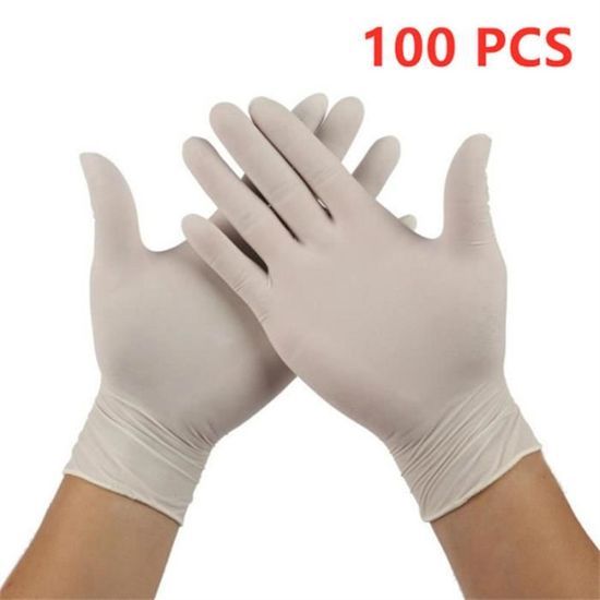 Gant ménage-vaisselle,NitCarter-Gants de poulet imperméables noirs sans ...