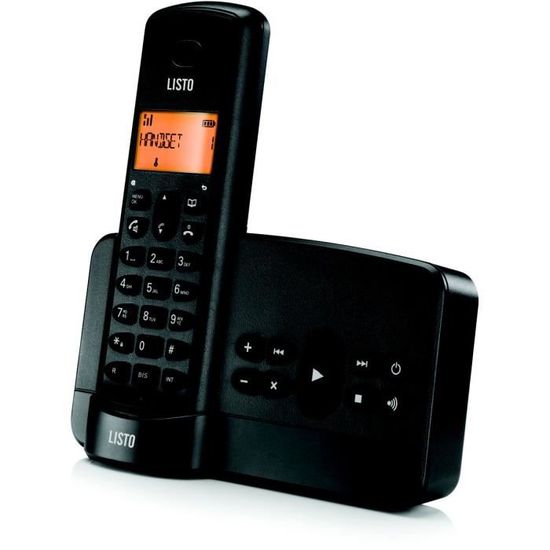Téléphone sans fil répondeur LISTO SOLO 15.1 - Cdiscount Téléphonie