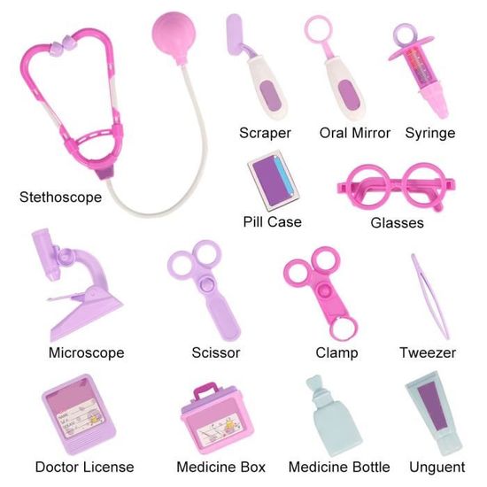 VGEBY jouet de jeu pour enfants Enfants Enfants Jeu de Rôle Médecin Kit ...