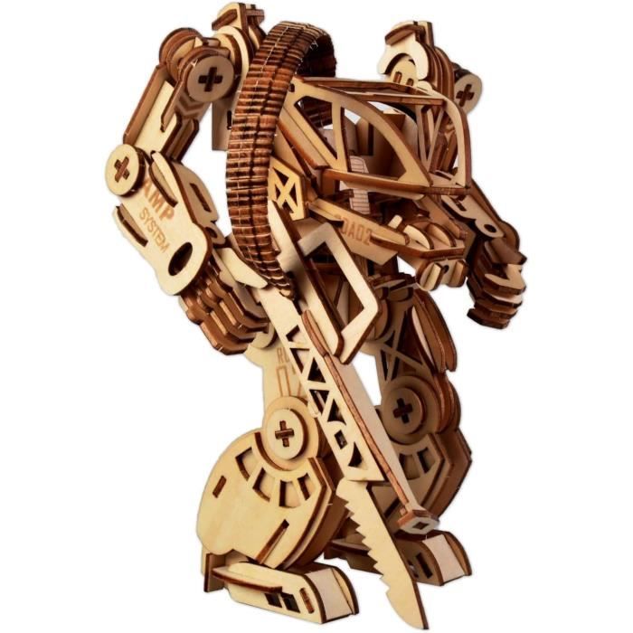 Puzzle en Bois 3D Robot à Monter soi-même Armure mécanique Modèle Kit d ...