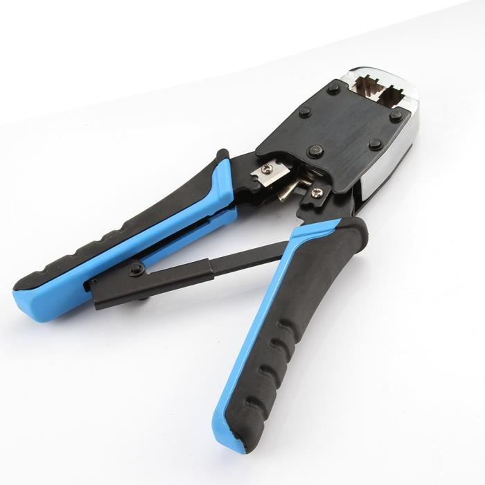 Pince à sertir de câble Lan RJ45 RJ11 6P-8P 500R, outil de coupe modulaire de haute qualité ...
