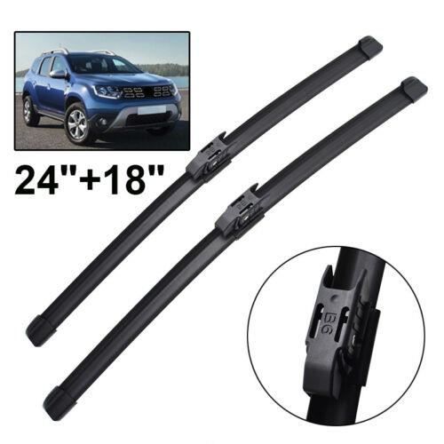 Lot de 2 Balais d'essuie-glace avant pour Renault Duster Dacia Duster MK2 2017 2018 2019 2020 ...