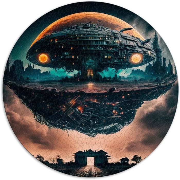 Puzzle 1000 Pièces Pour Adultes Vaisseau Spatial Extraterrestre Puzzles ...