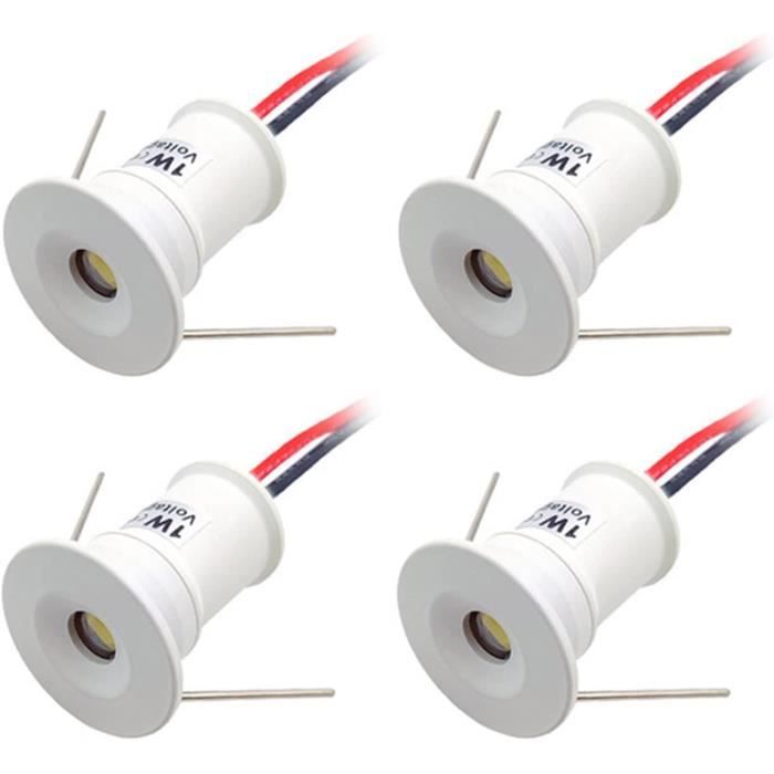 Spot Led Encastrable Miniature 1W 12V Dc Plafonniers Encastrés ...