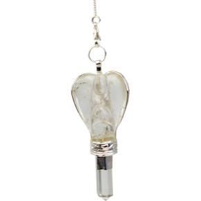 Pendule Ange Cristal de roche - radiesthesie - Achat / Vente pendule ...