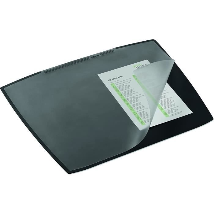 720101 Artwork Sous-main Forme Trapèze avec Rabat Transparent 65 x 52 ...