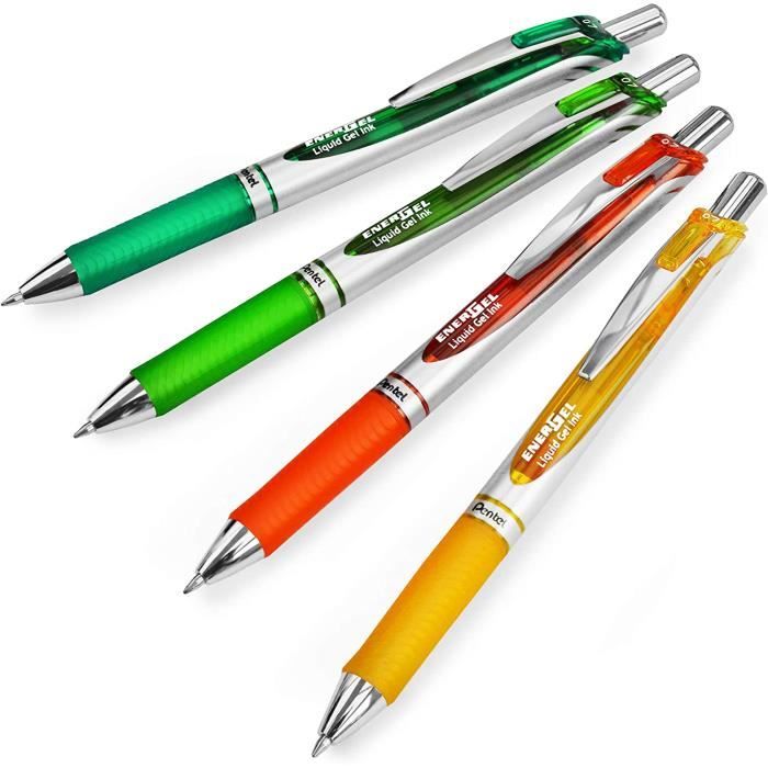 Energel Xm Bl77 Lot De 4 Stylos Rétractables à Encre Gel Liquide 0 7