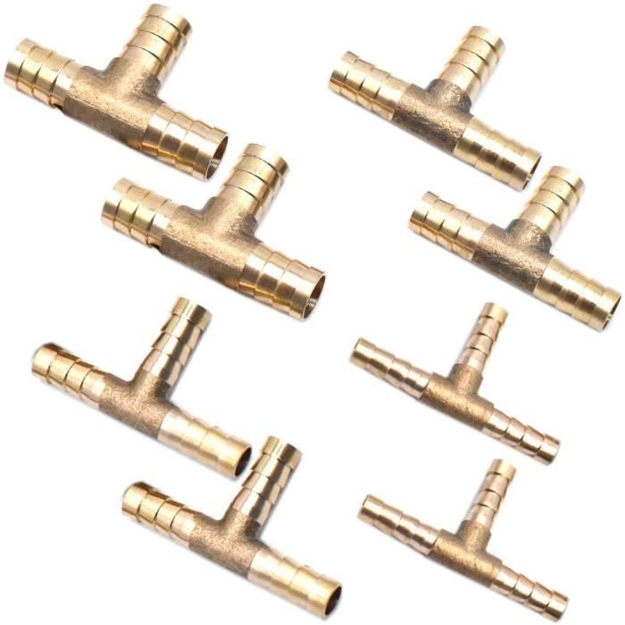Raccord T en Laiton à 3 Voies - Marque - Modèle - Couleur Or - Taille ...