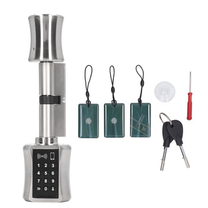 Cikonielf Porte à code Serrure électrique sans clé en acier inoxydable ...