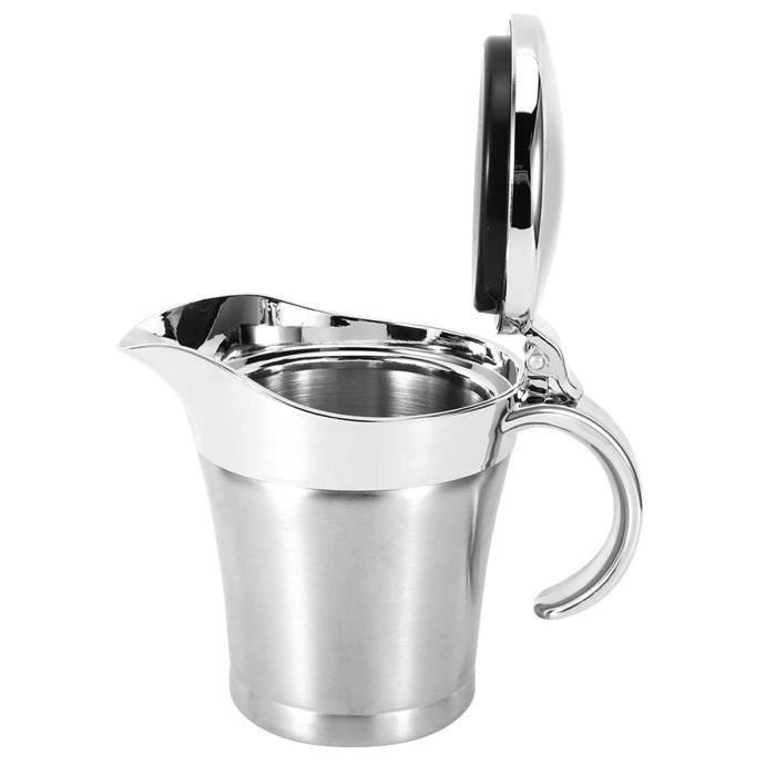 EBTOOLS saucière avec couvercle 750 ML Saucière En Acier Inoxydable 304 ...