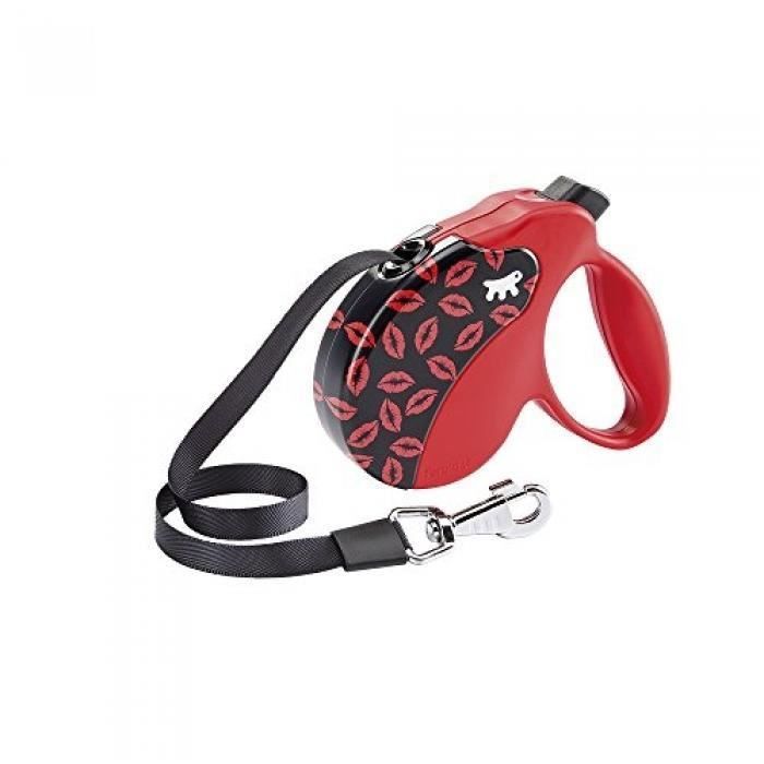 FERPLAST AMIGO SMALL CORDON DÉCOR KISS LAISSE RÉTRACTABLE AVEC COQUE ...