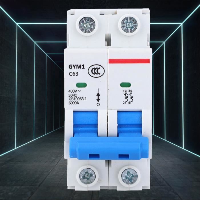 GOTOTOP Disjoncteur de courant Disjoncteur 2 pièces GYM1-DZ47S Petit disjoncteur de protection ...