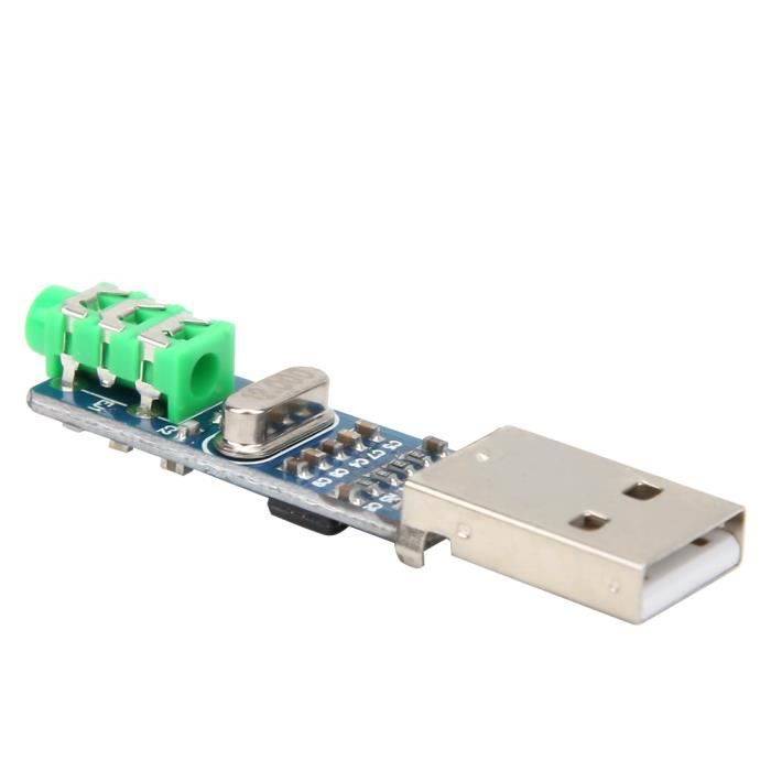 HURRISE décodeur Mini USB DAC Décodeur DAC Mini USB 5V PCM2704 Carte ...
