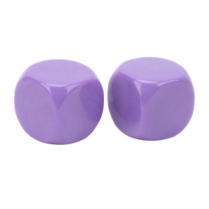 KEENSO jeu de dés à coin rond (Violet)Dés De Jeu De Fête 6pcs Grand Jeu ...