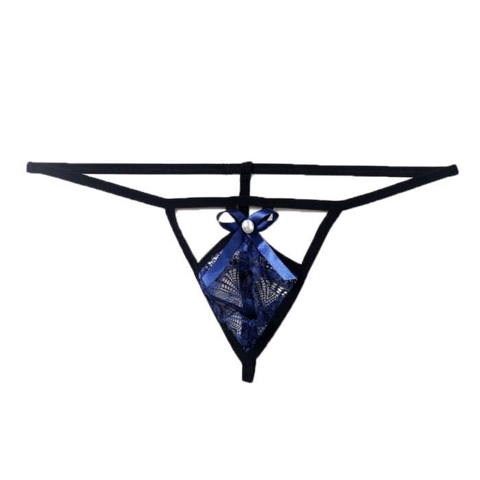 IEFIEL String Homme Sexy Hot T-Back Dentelle Élastique Sous-Vêtements ... IEFIEL String Homme Sexy Hot T-Back Dentelle Élastique Sous-Vêtements ...